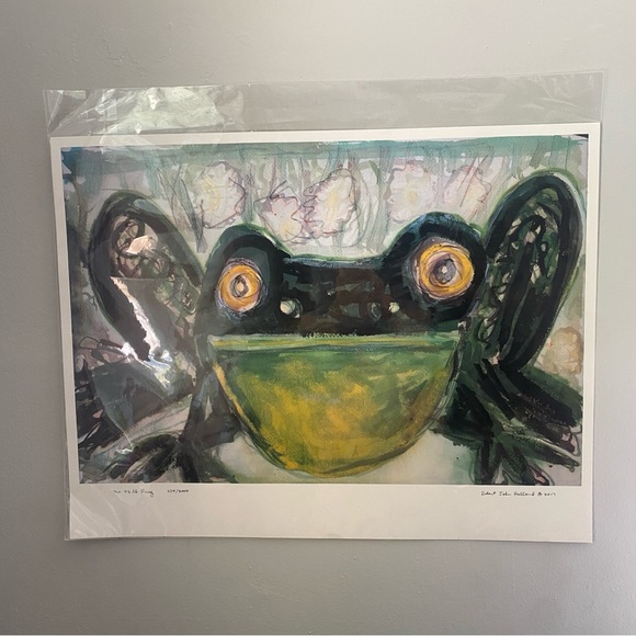 Wall Decor | 26 X 2 Robert John Holland Artist Frog Print Artwork ...
